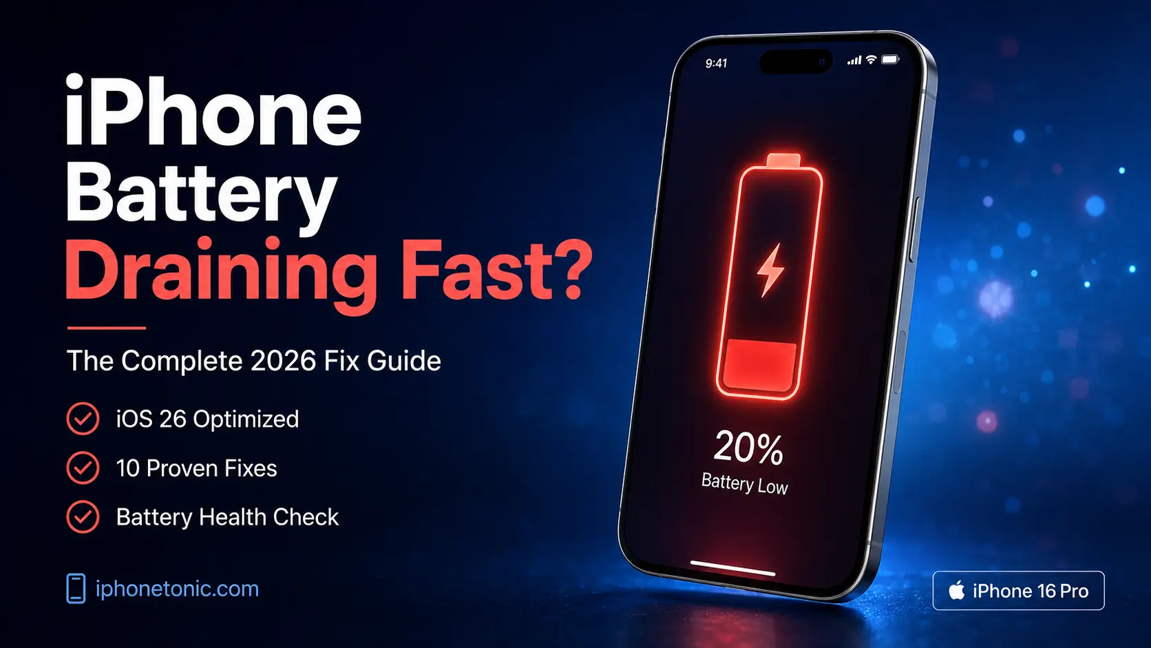 iPhone Battery Draining Fast? Here's the Real Fix (2026 Guide) - iPhone ...